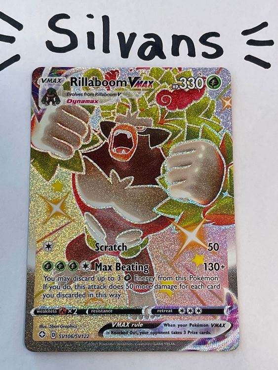 Rillaboom Vmax Full Art Shiny Shining Fates Englisch | Kaufen auf Ricardo
