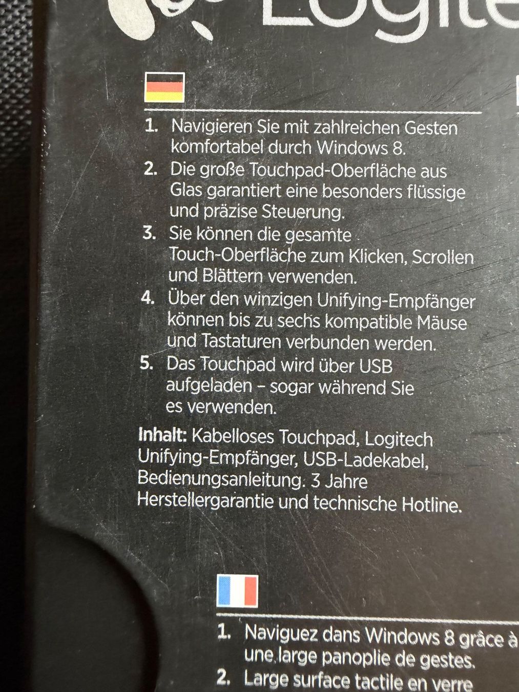 LOGITECH Wireless Rechargeable Touchpad T650 (Neu und originalverpackt ...