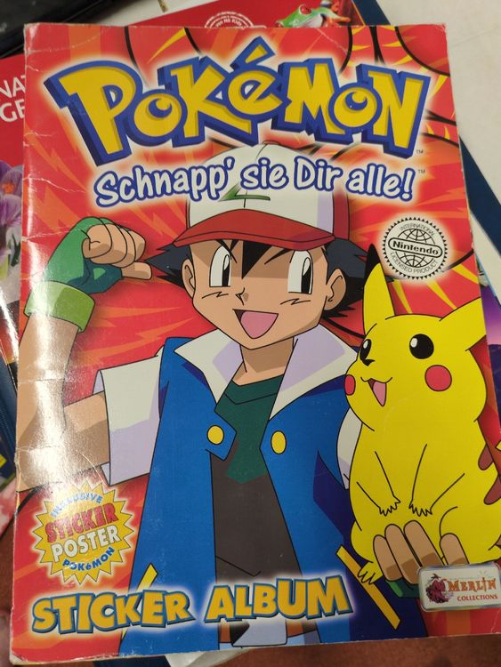 Pokémon Stickeralbum mit Sticker eingeklebt (Gebraucht) in Meilen für ...