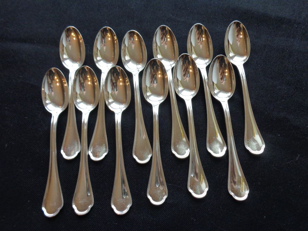 ° 12 X CUILLERES A CAFE JEZLER LA SUISSE ARG. 800 COMME NEUF (Neuf ...