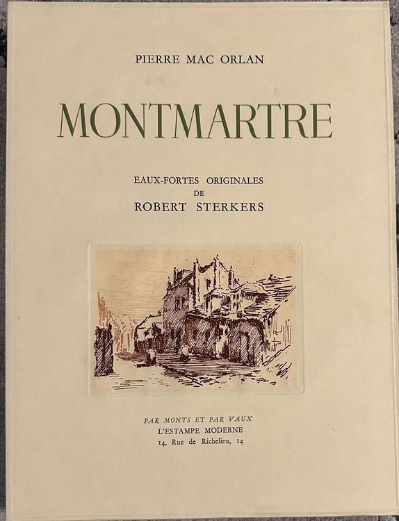 Pierre Mac Orlan Montmarten original Aquarell | Kaufen auf Ricardo
