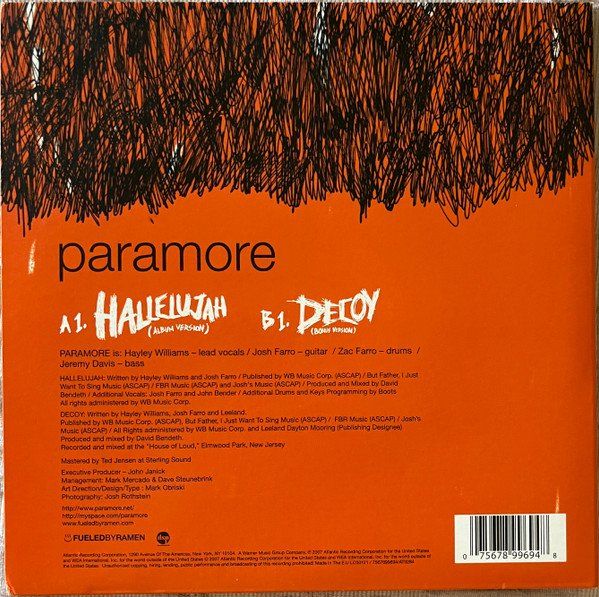 Paramore, Hallelujah - 7" Vinyl Single | Kaufen auf Ricardo