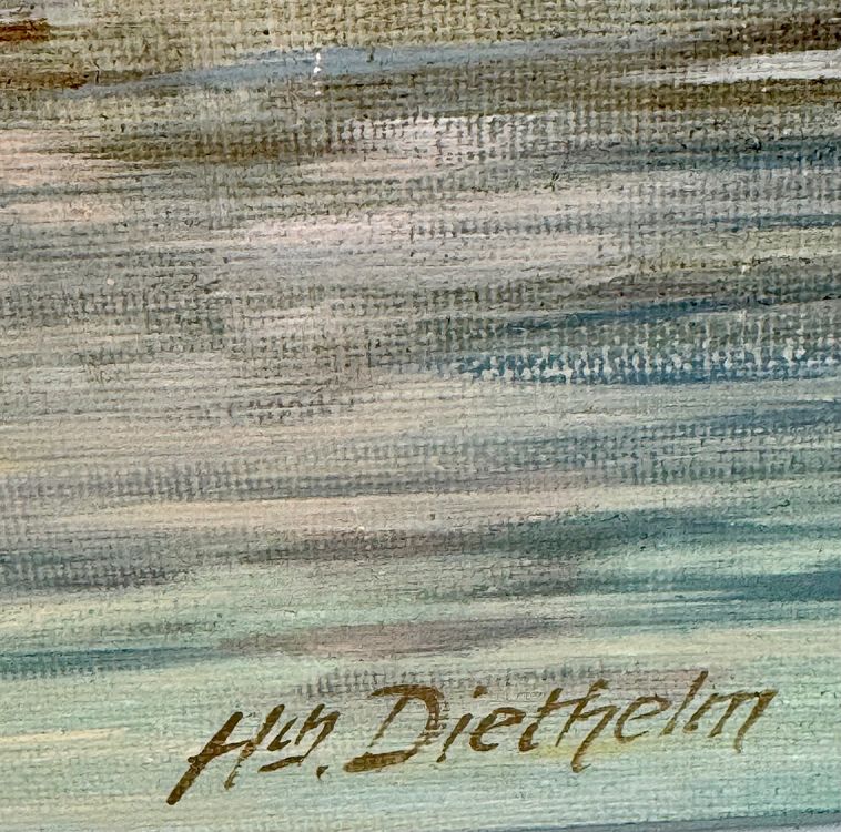 Heinrich Diethelm (1905-1986) Grosses Zürichsee Gemälde | Kaufen auf ...