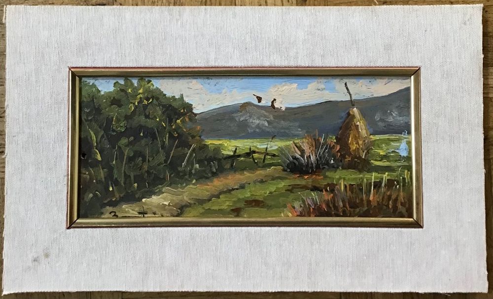 Landschaft Gemälde Unleserlich Signiert | Kaufen auf Ricardo