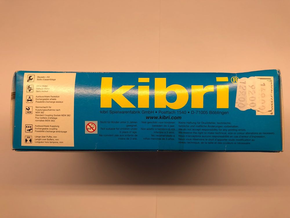 EUROTRAIN Tiefladewagen Uaais 819 mit Castor kibri H0 16504 (Neu und ...