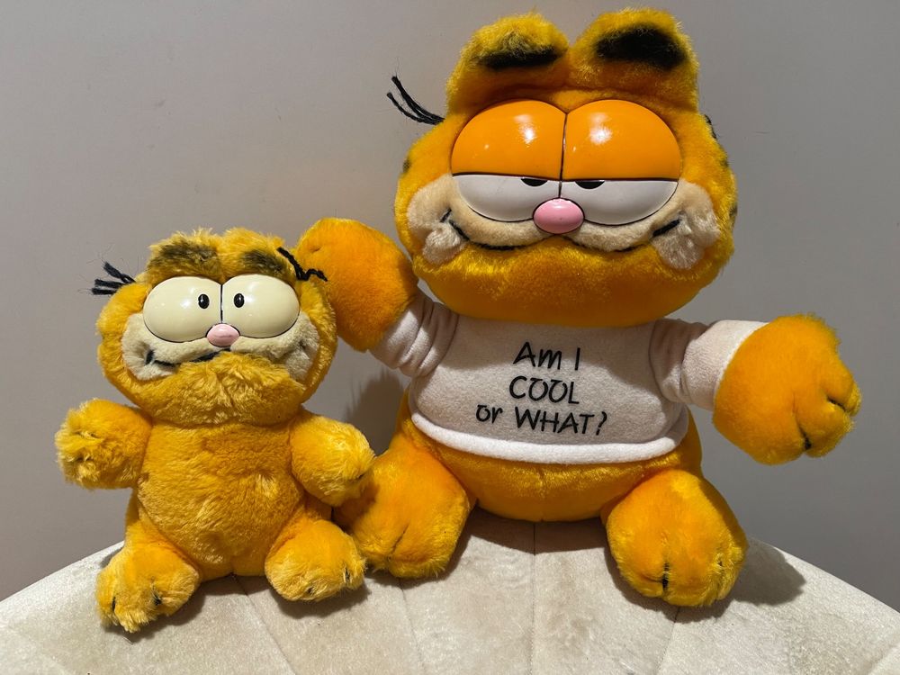 GARFIELD 1978 PLÜSCHTIER DAKIN COOL GROSS + KLEIN 2ER-SET | Kaufen auf ...