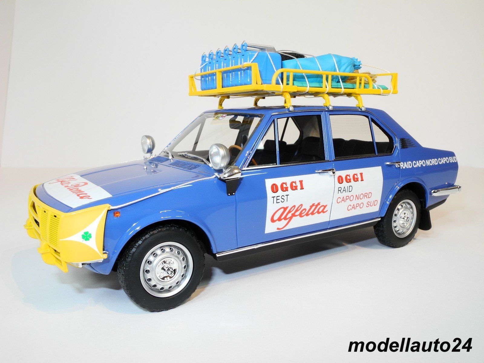 Alfa Romeo Alfetta 1.8 Raid Capo Nord 1973 Laudoracing 1:18 (Neu und ...