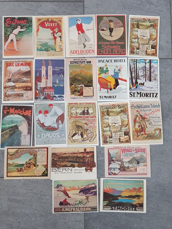 20 AK Plakatsammlung des Kunstgewerbemuseums Zürich (Gebraucht) in Münsingen für CHF 10 – mit ...