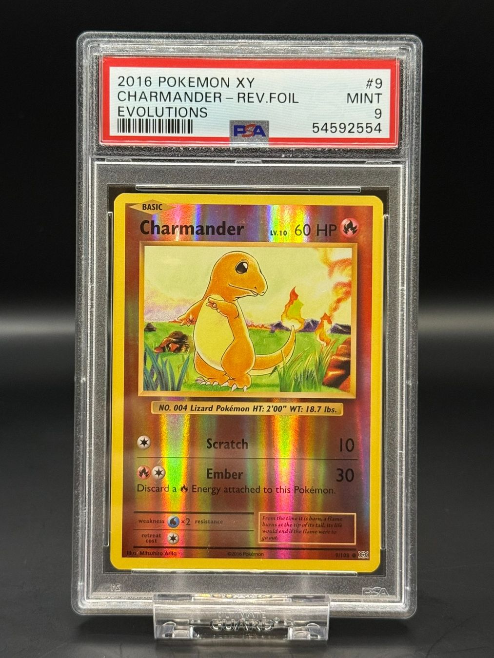 2016 Pokémon XY Evolutions Charmander Rev. Holo PSA 9 🔥🔥🔥 (Gebraucht ...