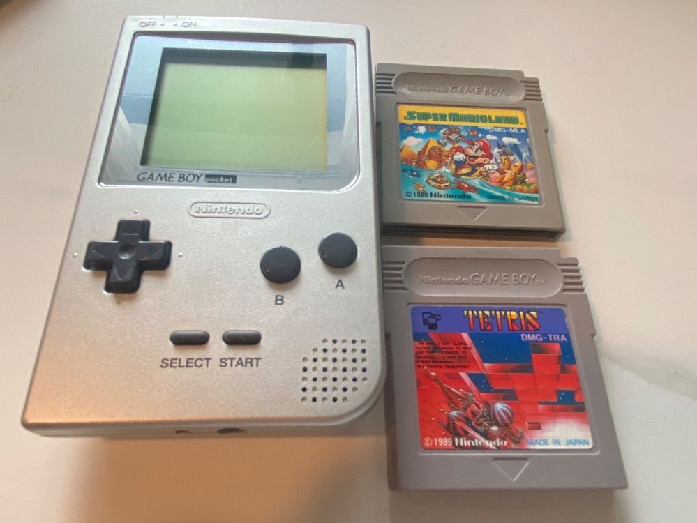 Nintendo Gameboy Pocket Silver + Gratis Super Mario Land (Gebraucht) in ...