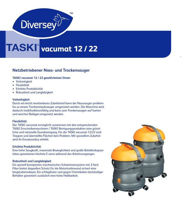 TASKI VACUMAT 22 | Kaufen auf Ricardo