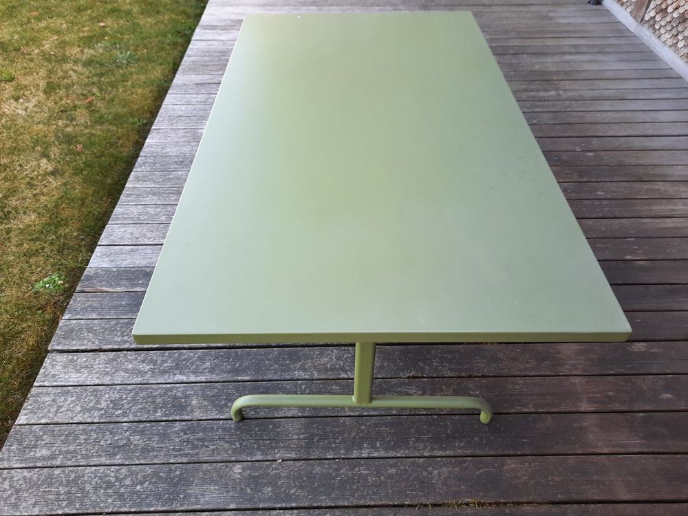 Gartentisch Metall, Giardimo LAB Lisa olivgrün, umklappbar (Gebraucht ...