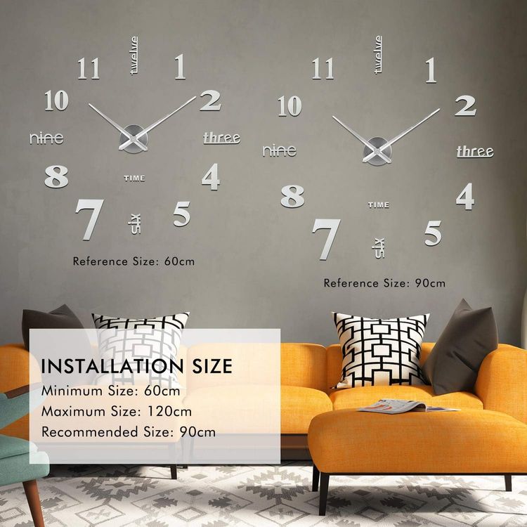 Wunderschöne Xxl Wanduhr 120 Cm Ebenbild
