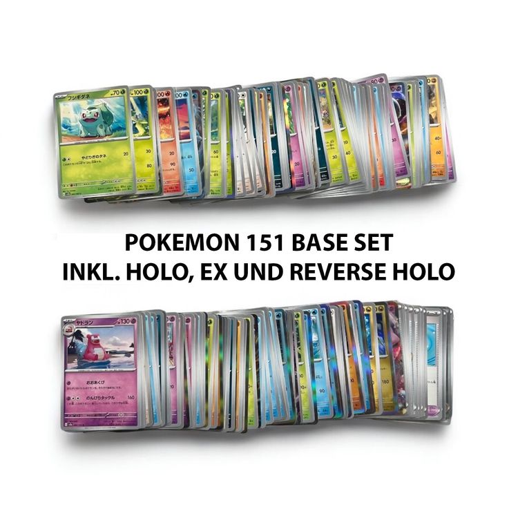 Pokemon 151 komplettes Base Set inkl. ex, Holos, Reverse JPN | Kaufen ...