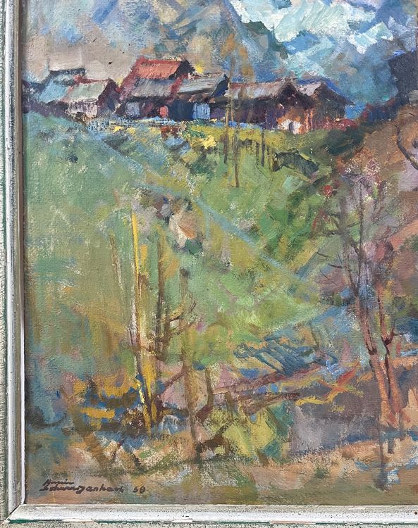 Armin Schwarzenbach (1914-2000) grosses Gemälde (Gebraucht) in Root für CHF 355 – mit Lieferung ...