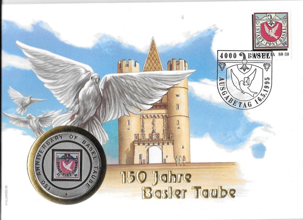 Münzbrief 150 Jahre Basler Taube 1995 | Kaufen auf Ricardo