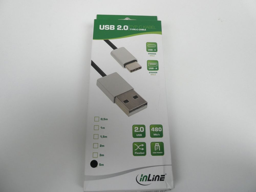 InLine USB 2.0 Kabel 5m | Kaufen auf Ricardo