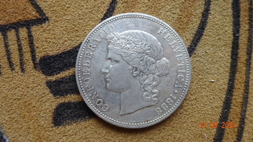 5 Fr 1888 Frauenkopf Variante très très rare (Gebraucht) in bassecourt für CHF 770 – mit ...