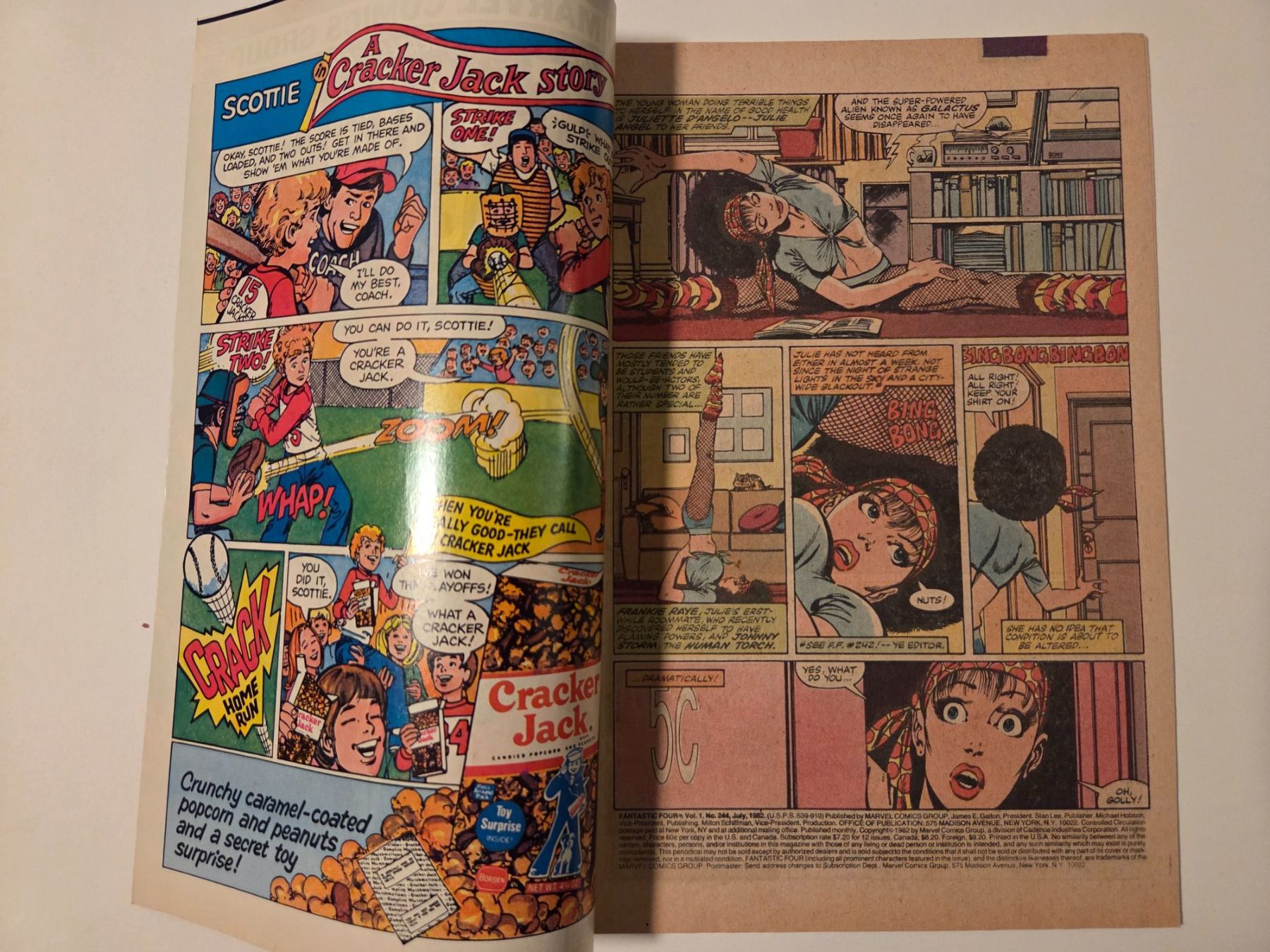 FANTASTIC FOUR #244 (Marvel, 1982) Galactus 1ST Frankie Raye (Gebraucht ...