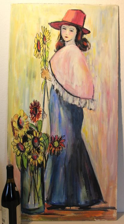 Sinischa Christen 1922-2007 Gr. Damen Öl Gemälde 50 x100 cm (Gebraucht ...