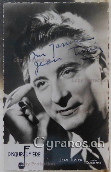 Jean Tissier (1896-1973) Schauspieler - Autogramm (Gebraucht) in ...