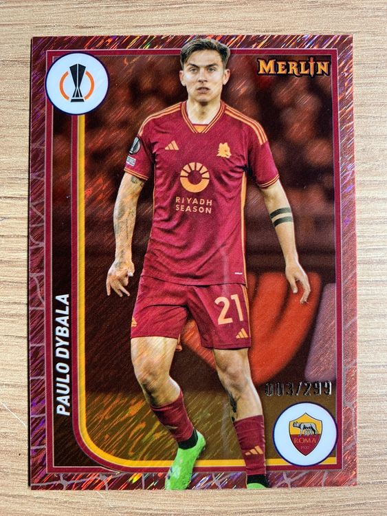 Soccer Paulo Dybala 3/299 Limited Rose Gold Shimmer Merlin (Gebraucht ...
