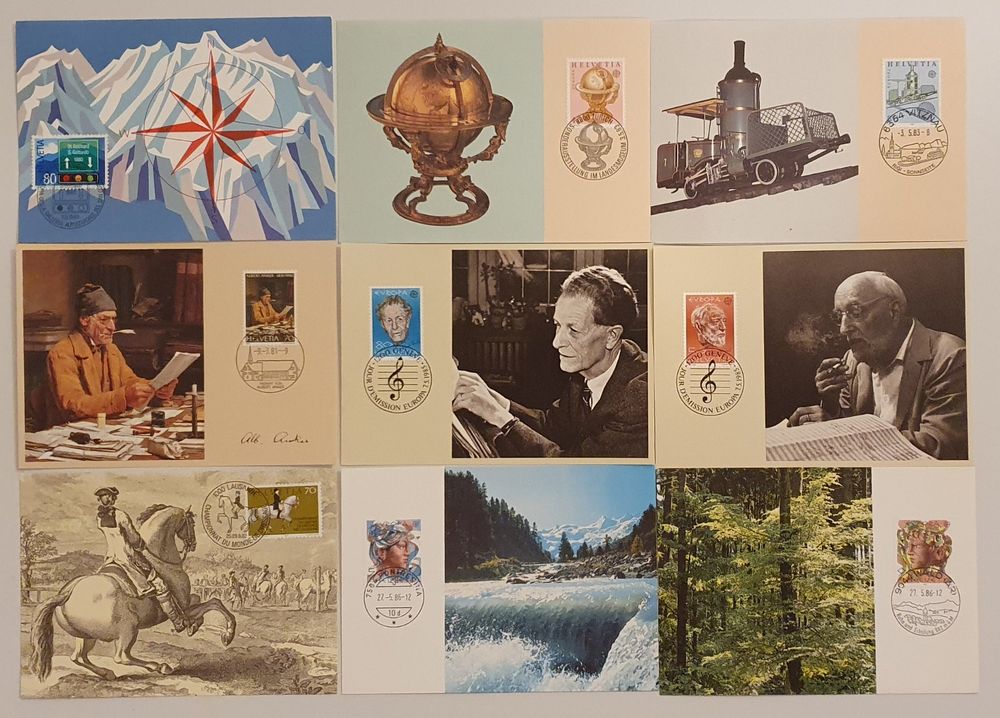 9x Maximumkarten Postkarten Ansichtskarten Schweiz | Kaufen auf Ricardo