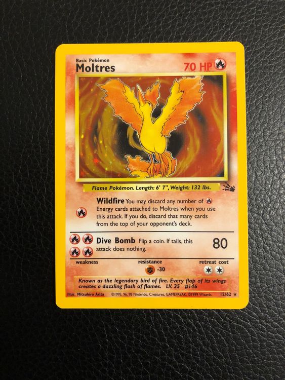 1999 Fossil Moltres Holo 12/62 Ab 1 (Gebraucht) in Paradiso für CHF 1 ...