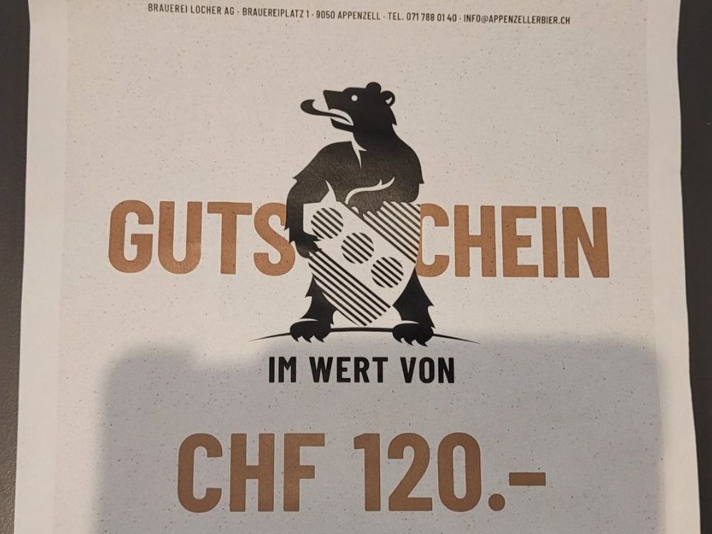 Gutschein Appenzeller Bier & Whisky Degustation CHF 120 (Neu (gemäss Beschreibung)) in ...