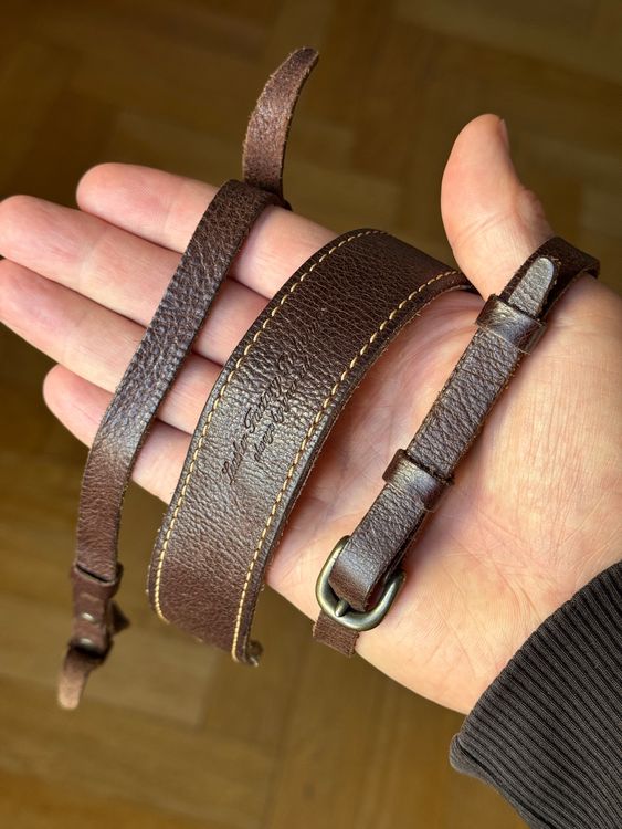 Roberu Leather Camera Strap Mocha Brown - Made in Japan | Kaufen auf Ricardo