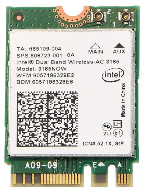 Intel AC 3165-AC-NGW WiFi und Bluetooth Adapter M.2 PCIe (Gebraucht) in ...