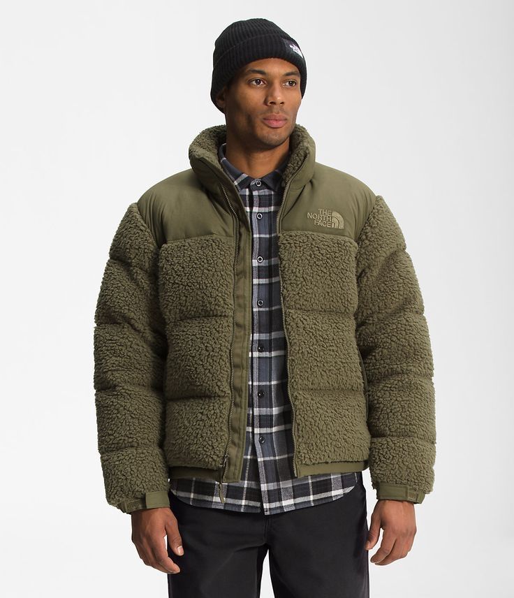 The North Face daunenjacke sherpa Nuptse XL Olive Green (Neu (gemäss ...
