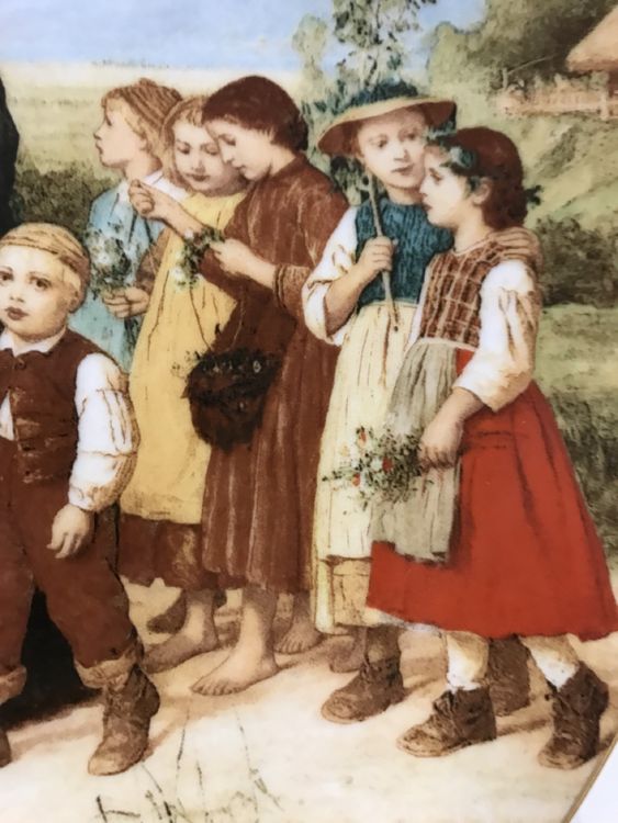 Schöner Sammelteller Schulspaziergang Albert Anker limitiert (Neu und ...