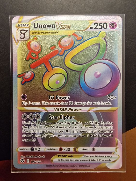 Unown Vstar /Icognito Vstar Rainbow silver Tempest | Kaufen auf Ricardo