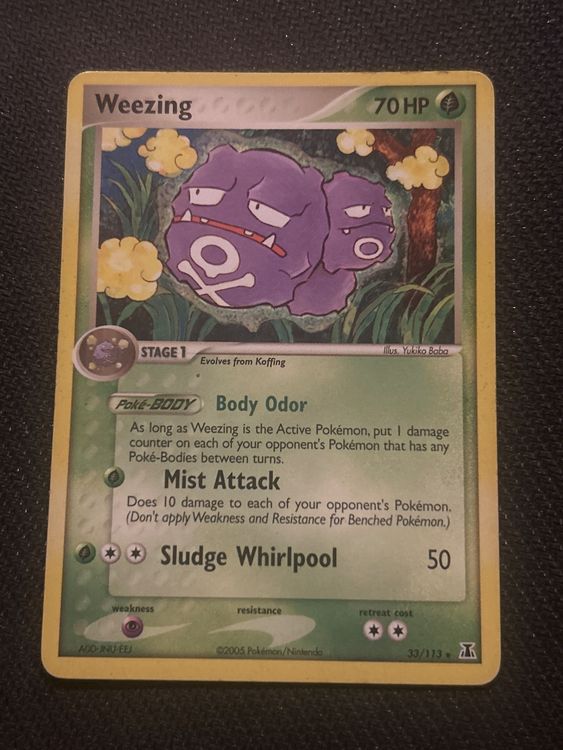 Pokemon card old 2005 EX Delta Species, Weezing 33/113 (Gebraucht) in ...