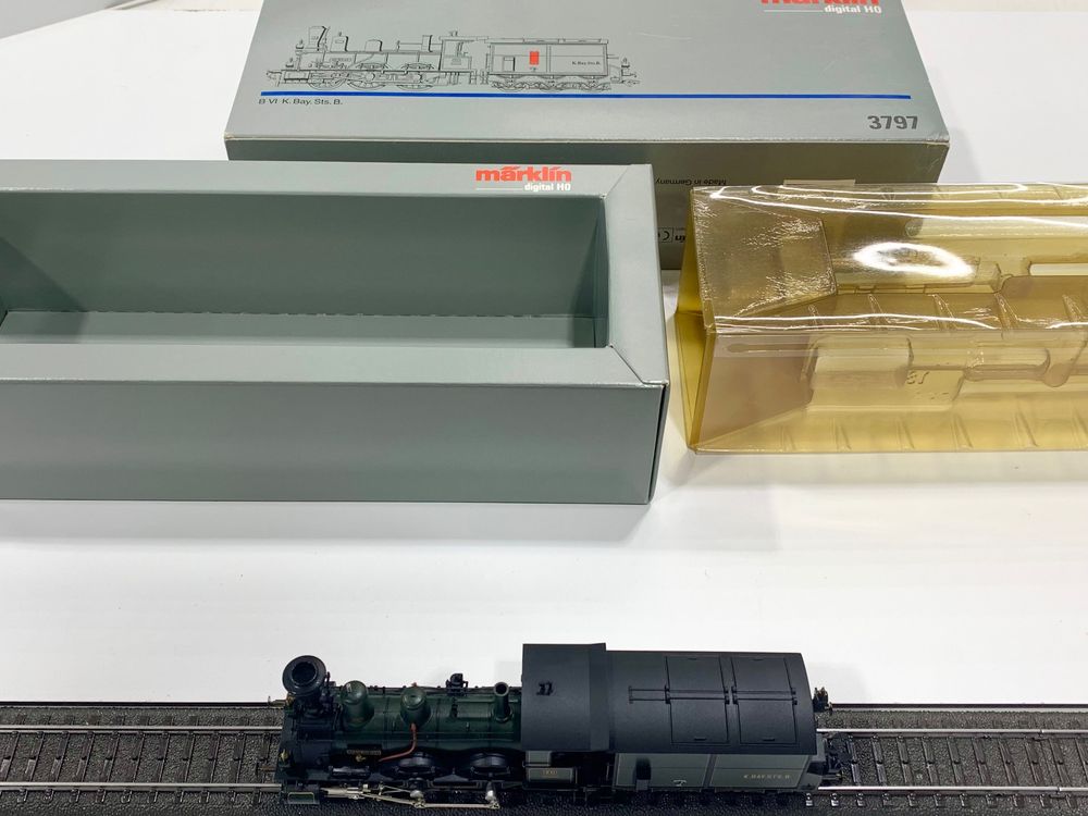 Märklin 3797 Märklin Dampflok B VI K.Bay.Sts.B H0 WS mit OVP (Gebraucht ...