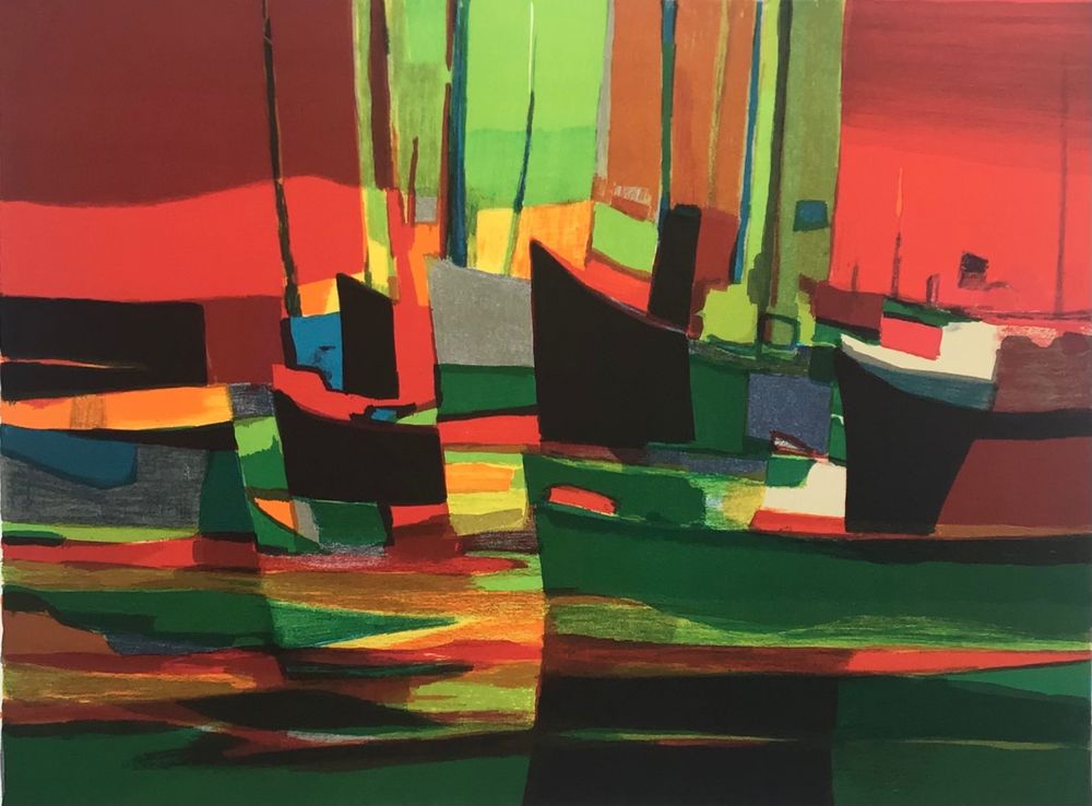 Marcel MOULY Grosse Moderne Lithographie Handsigniert | Kaufen auf Ricardo