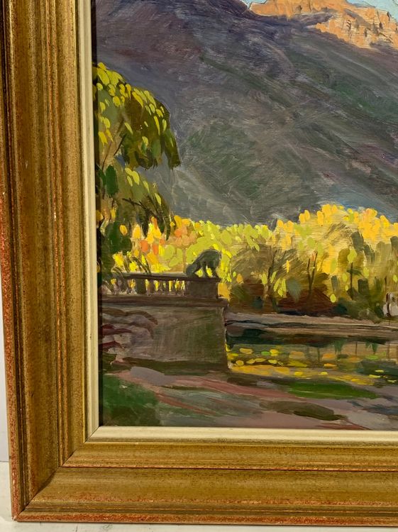 Nanette Genoud (1907-1987) Gemälde mit schönem Ansicht | Kaufen auf Ricardo