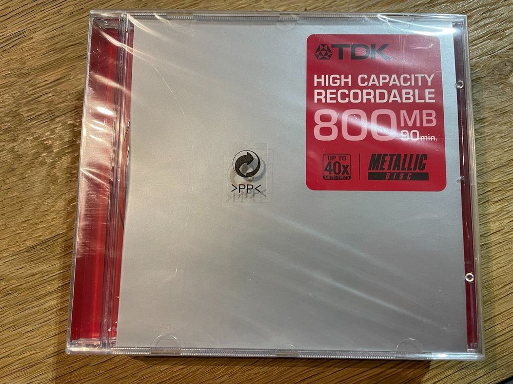 TDK CD-R, beschreibbare CD, high capacity 800MB (Neu und ...