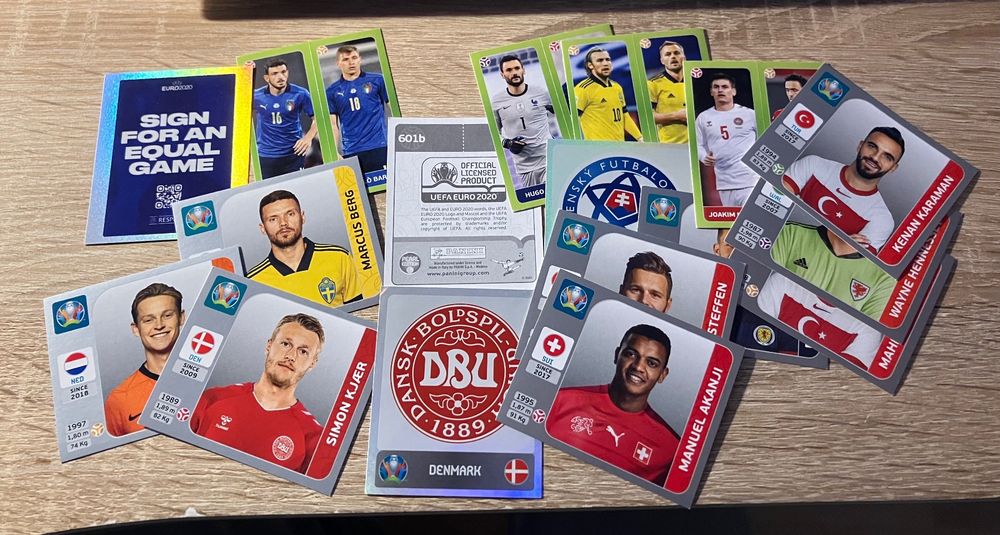 Panini EM 2020 Pearl Edition Lot 17x Stickers ohne Doppelten (Neu ...
