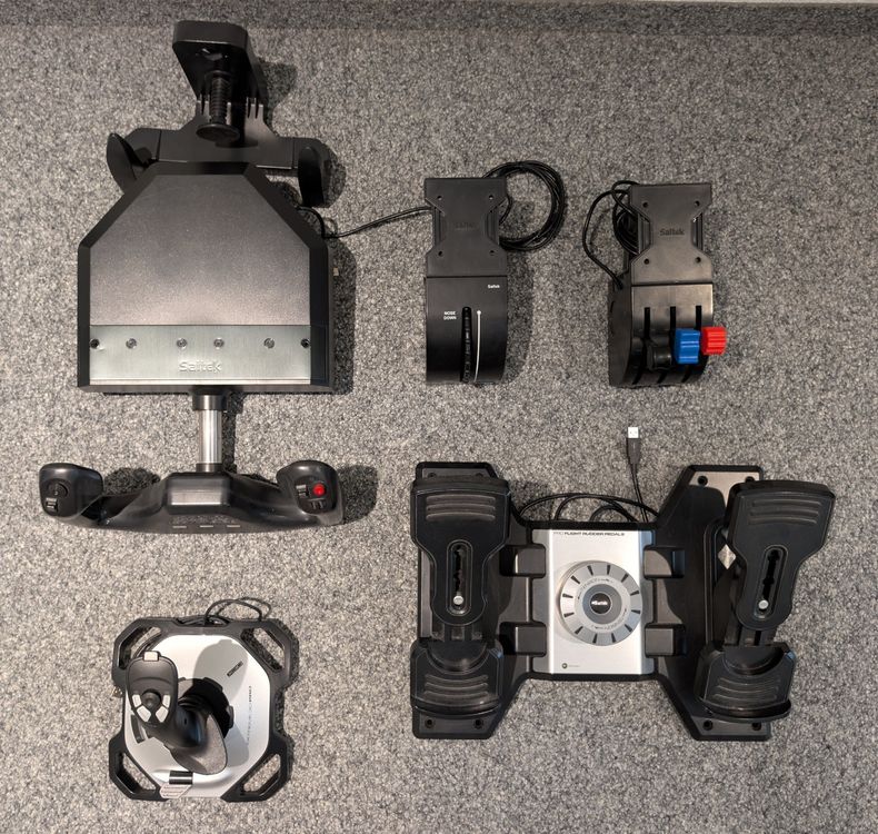Saitek Flugsimulator Set Pro, Pedale, Yoke | Kaufen auf Ricardo