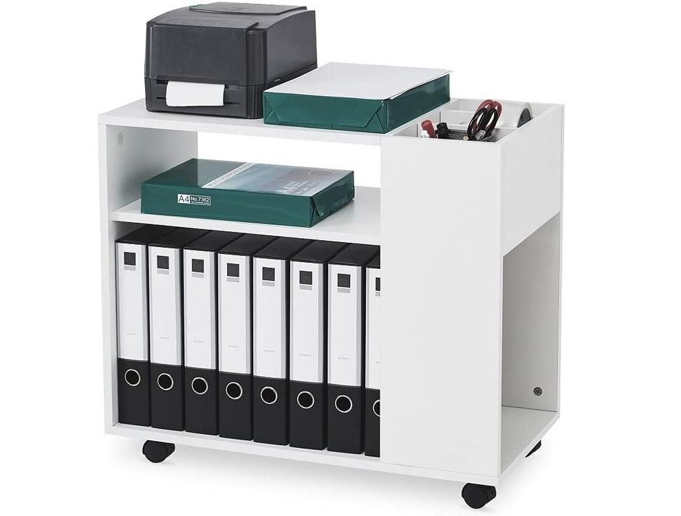 Büroregal auf Rollen, Aktenschrank, Roll Regal, Druckertisch (Neu und ...