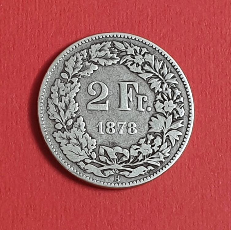 2 Franken 1878 „Silber“ (Gebraucht) in Uttigen für CHF 15 – mit Lieferung auf Ricardo kaufen