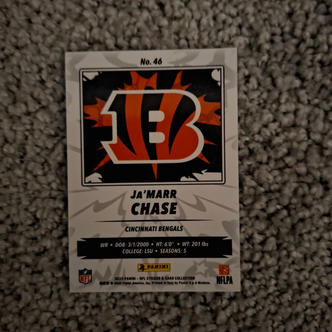 NFL-Sammelkarte 2025 Ja'Marr Chase 045/249 (Gebraucht) in Hombrechtikon ...