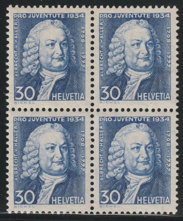 Pro Juventute 1934: 4er-Block-Serie postfrisch, KW SBK 60.- (Neu (gemäss Beschreibung)) in Basel ...