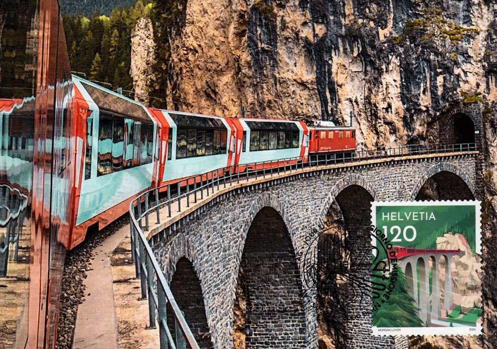 Maximumkarte CH Sehenswürdigkeiten - Landwasserviadukt (Neu (gemäss Beschreibung)) in Dottikon ...