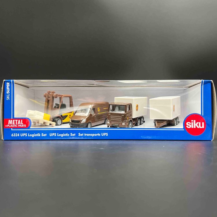 Fahrzeug Set UPS Logistik SIKU LKW Hubstapler neu mit OVP (Neu und originalverpackt) in ...