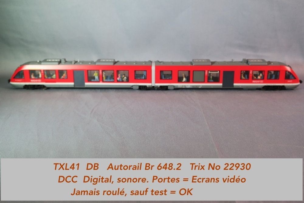 TXL41 DB Autorail BR 642 "Portes Vidéo" Trix No 22930 (Neu (gemäss ...