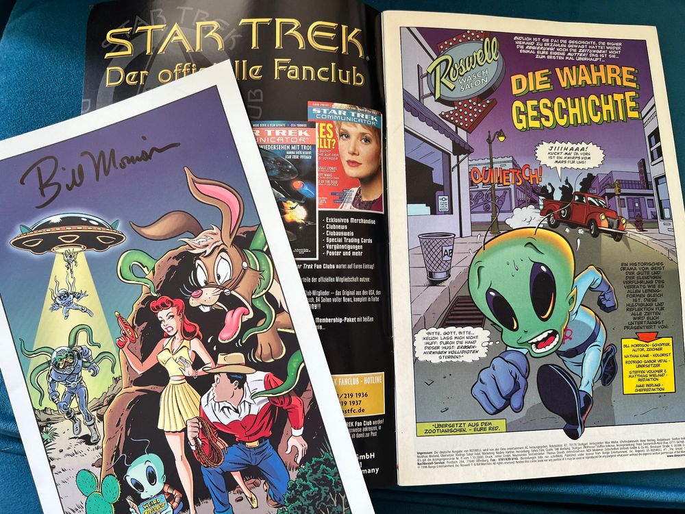 Roswell Comic nov 00 Nr. 1 original signatue bill morrison (Gebraucht ...