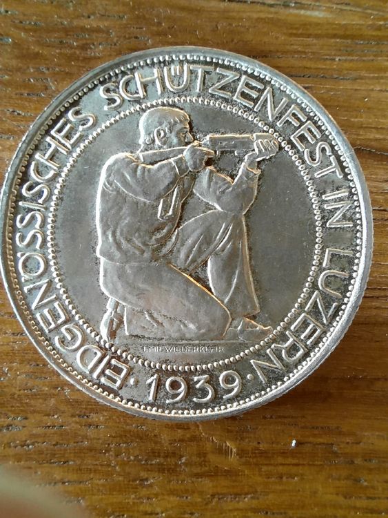 Münze Schützenfest Luzern 1939 5Fr | Kaufen auf Ricardo